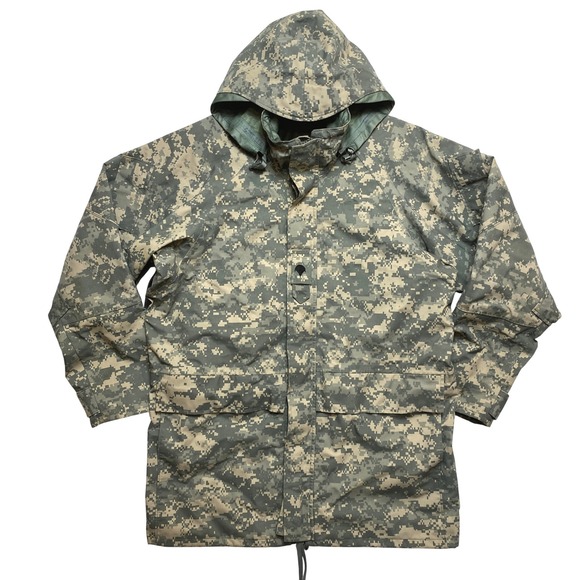 Jackets & Coats | Us Army Acu Digital Field Jacket Mens M Long Hooded ...